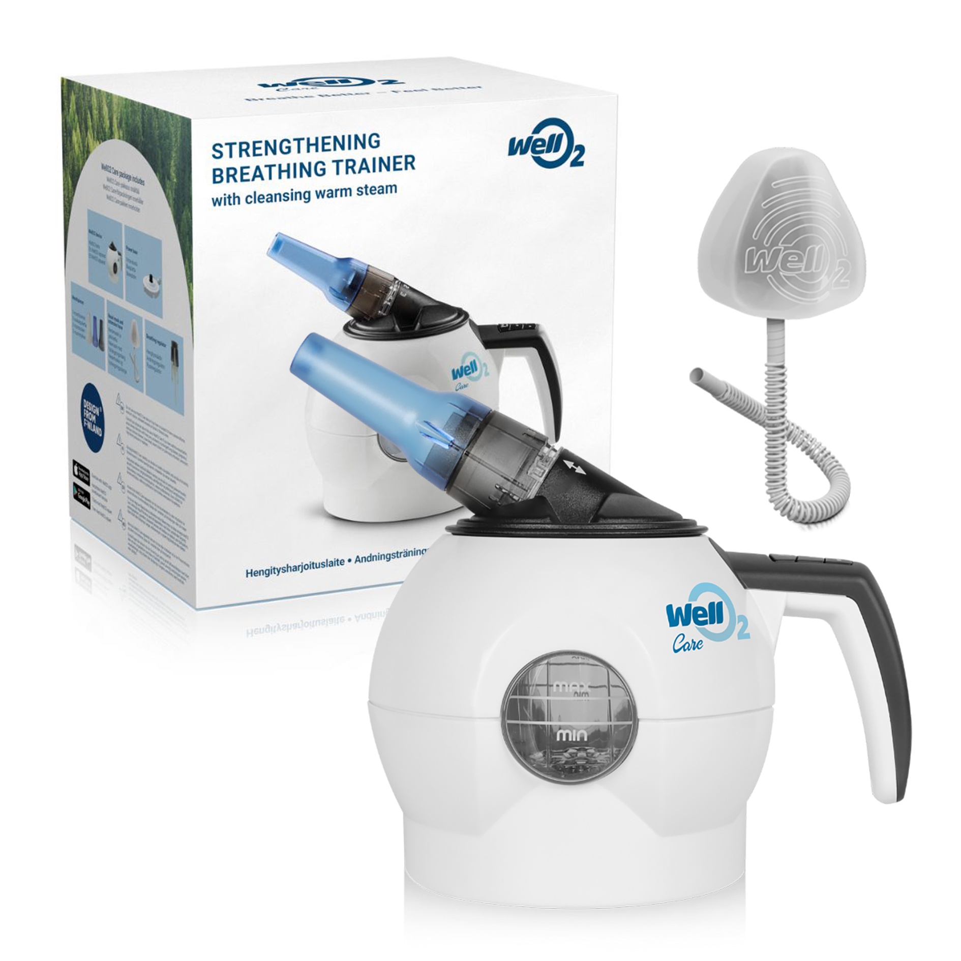Respiratory training, help for breathing problems, steam inhalation ...